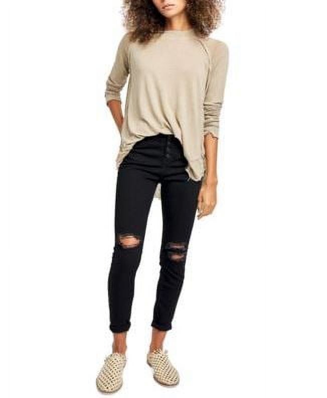 Free People Women's Button Front High Waist Super Skinny Jeans (25 ...
