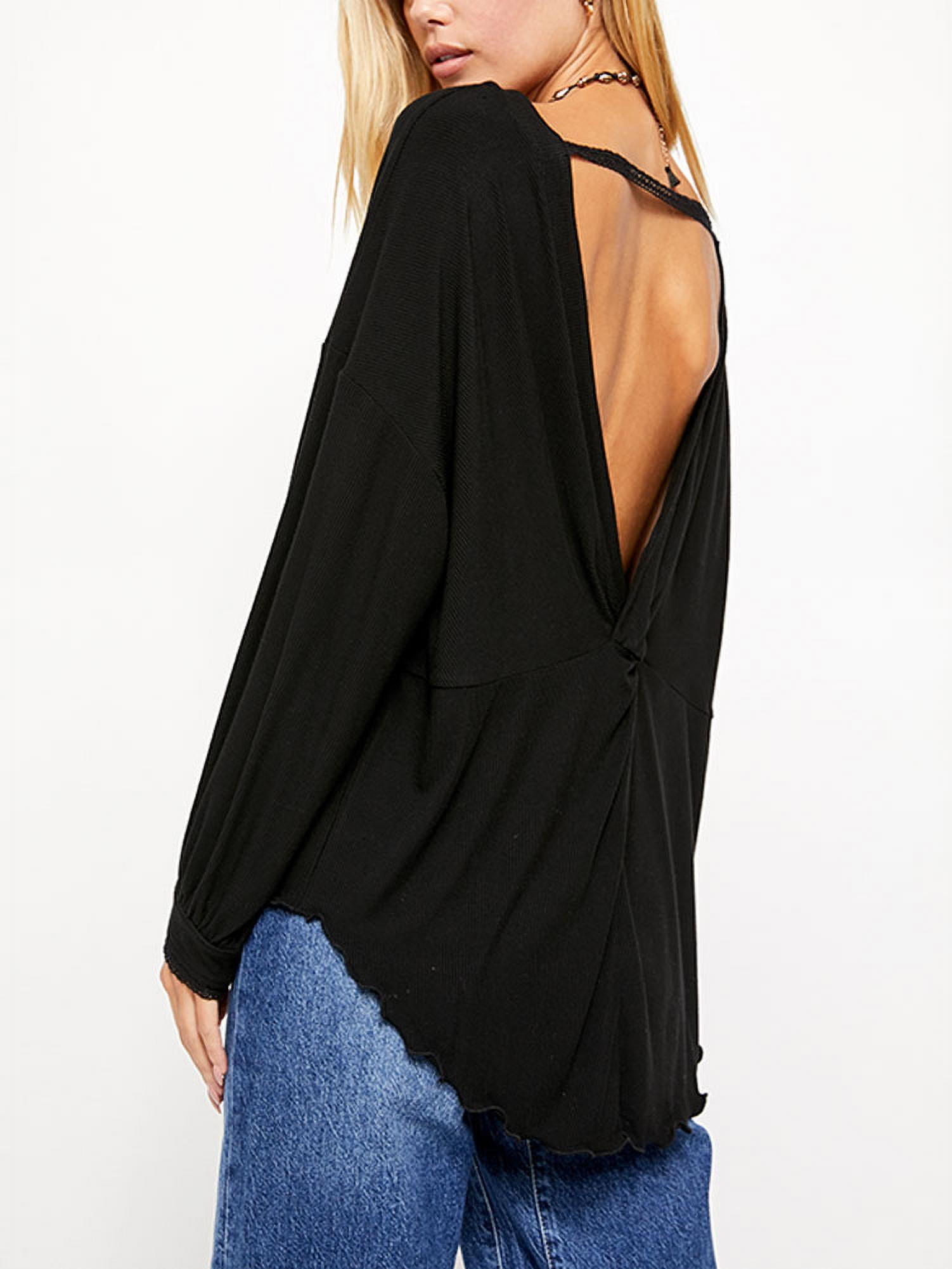Free People Women's Shimmy Shake Top Black Size X-Small - Walmart.com