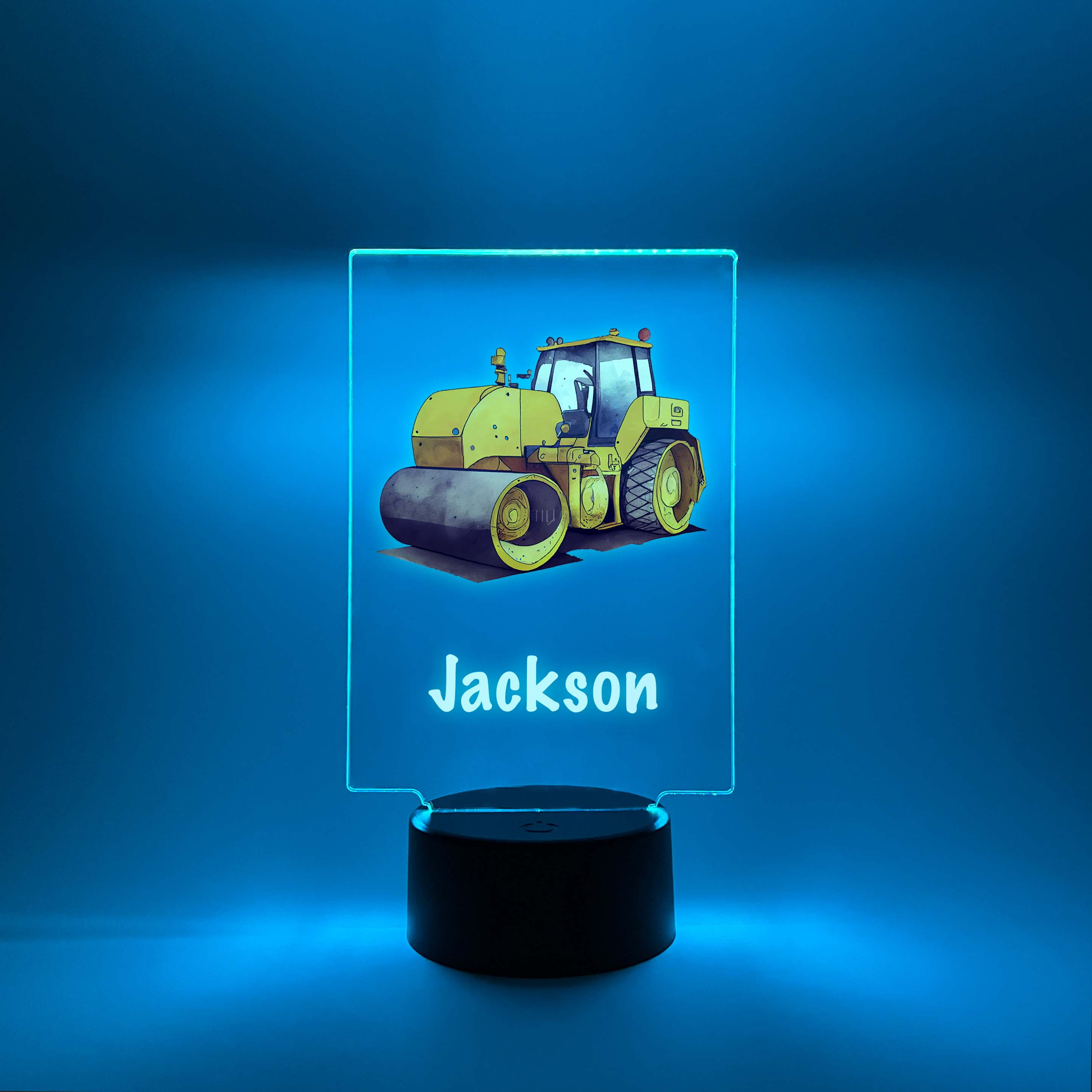 Free Personalized LED Stand Night Light Up Table Lamp Boys Room Decor ...