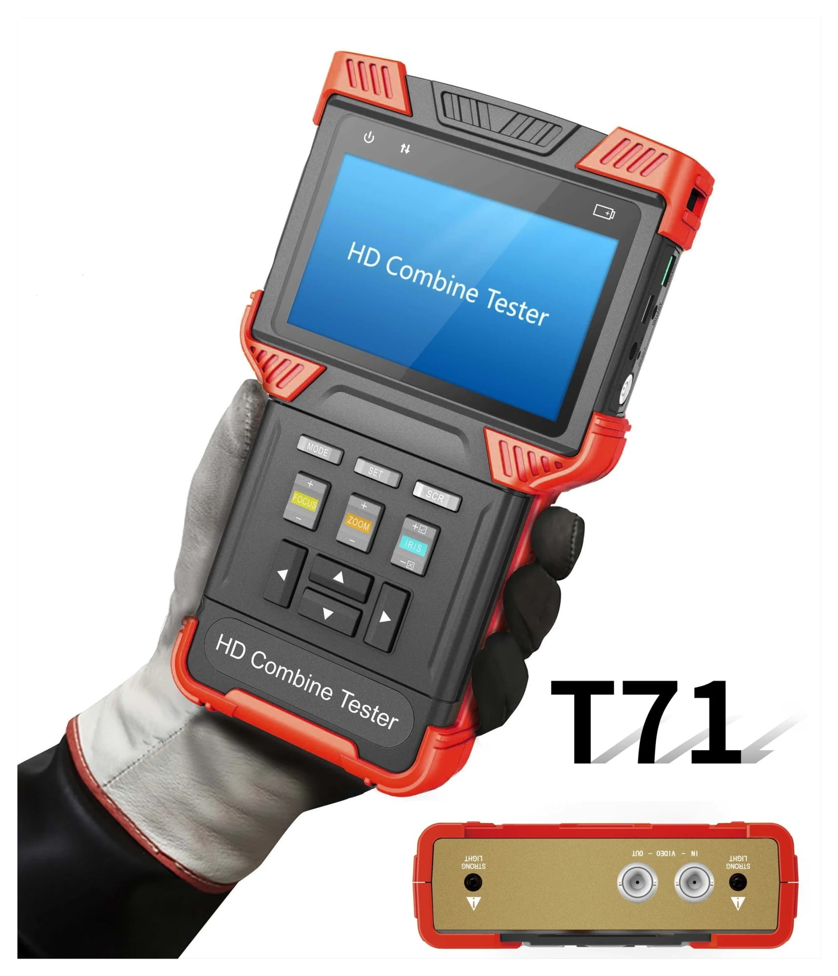 Free Professional CCTV TESTER Monitor H.264/ H.265/ 4K 1080P IP Analog ...