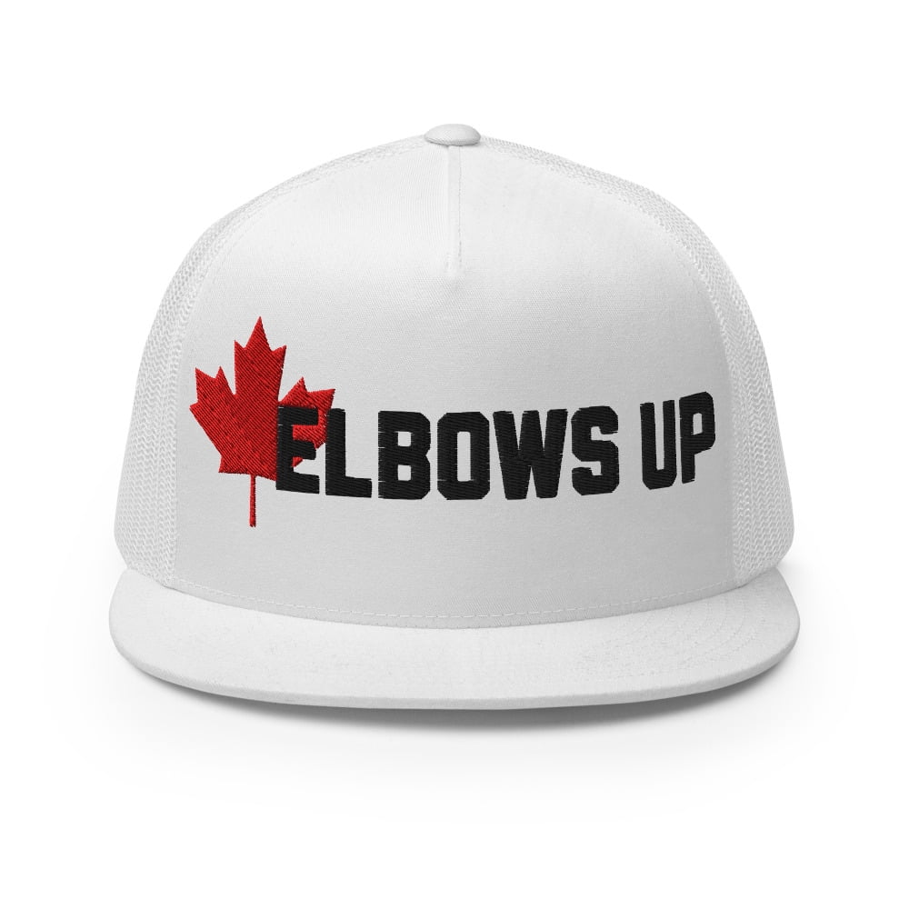 Free Proud Canadian Maple Leaf Design Embroidered Trucker Cap, Elbows ...