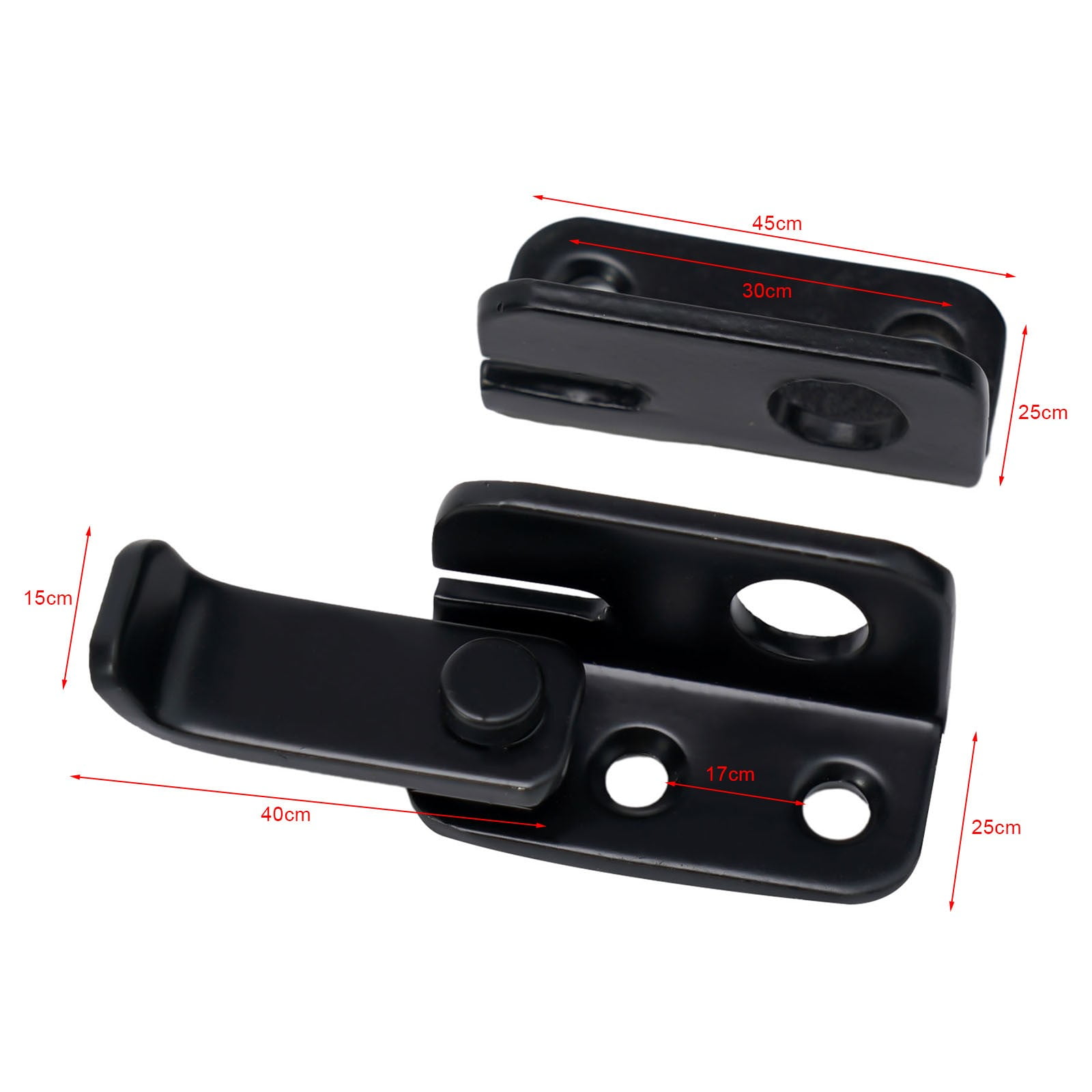 Free Punching Wardrobe Door Bolt Latch Drawer Lock Safety Stainless ...