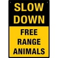 Free Range Animals Sign 12X8 Inches Metal Aluminum Signs, Weather ...