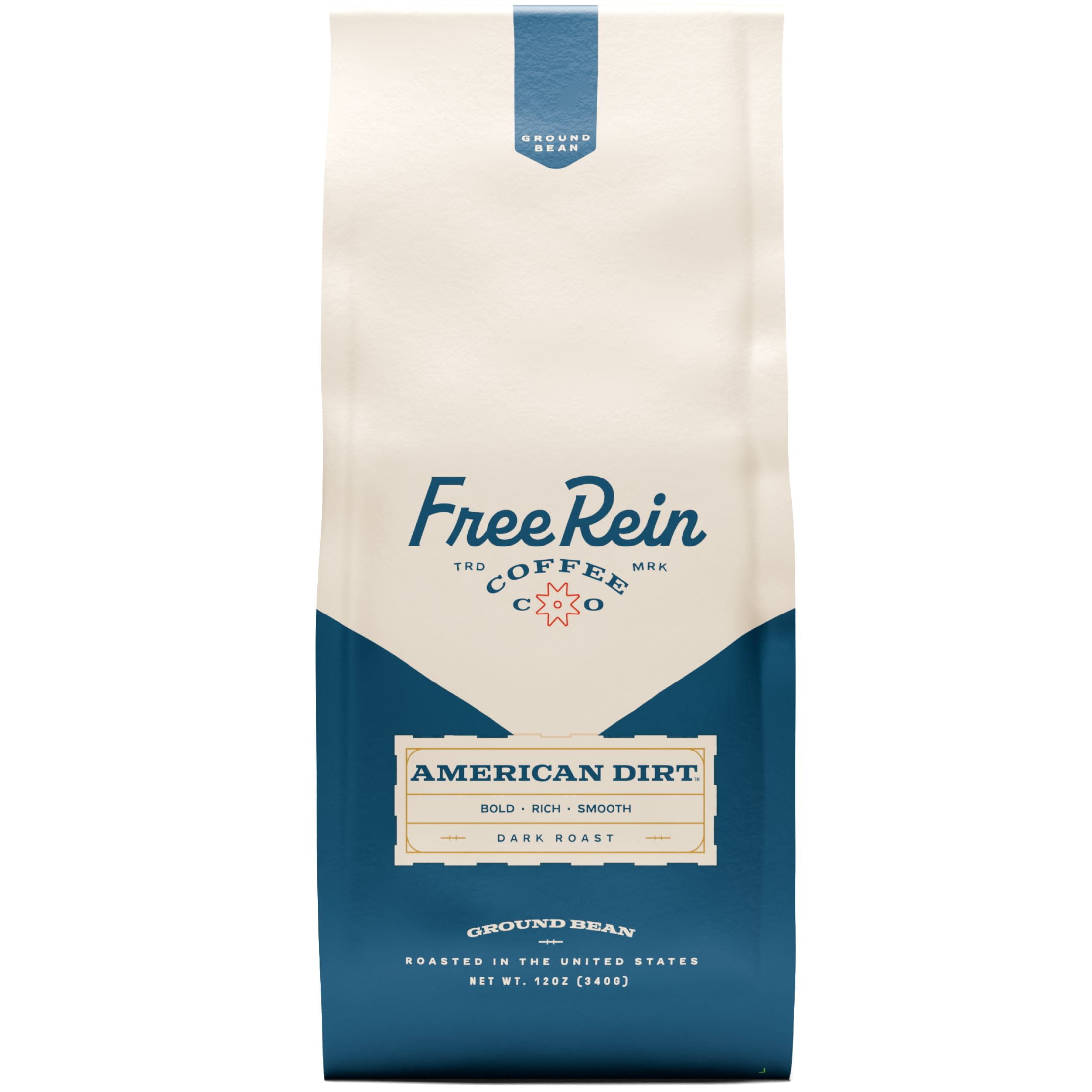 Free Rein Coffee Company, American Dirt Dark Roast Ground Coffee, Bold ...