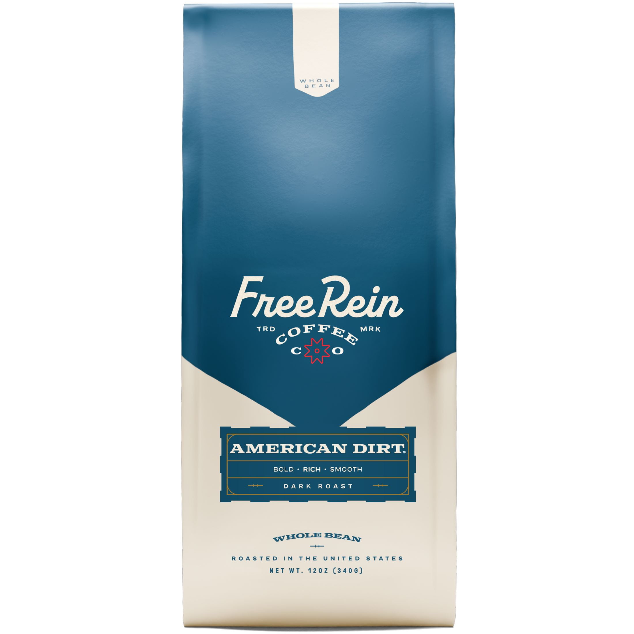 Free Rein Coffee Company, American Dirt Dark Roast Whole Bean Coffee ...