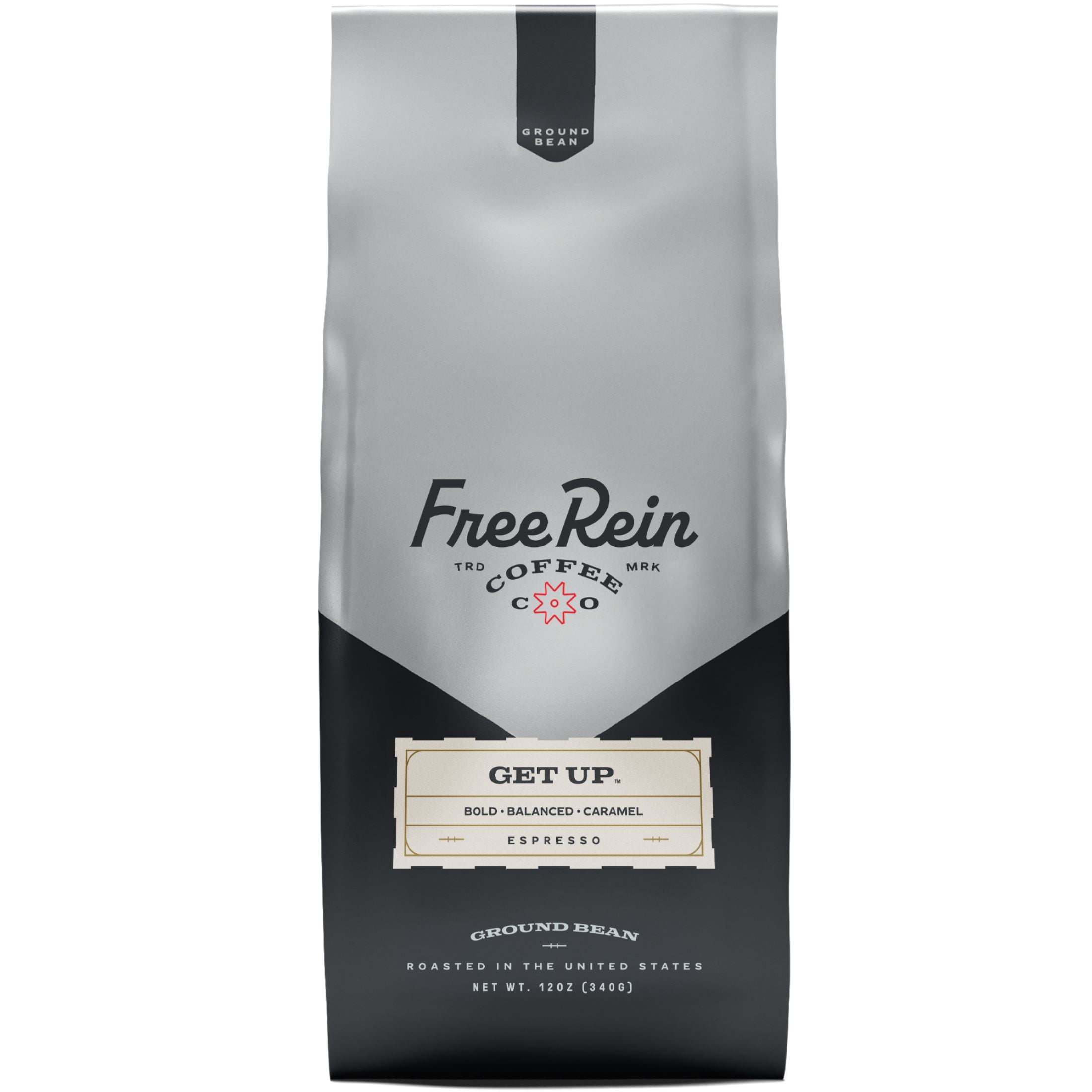 Free Rein Coffee Company, Get Up Espresso Dark Roast Ground Coffee ...