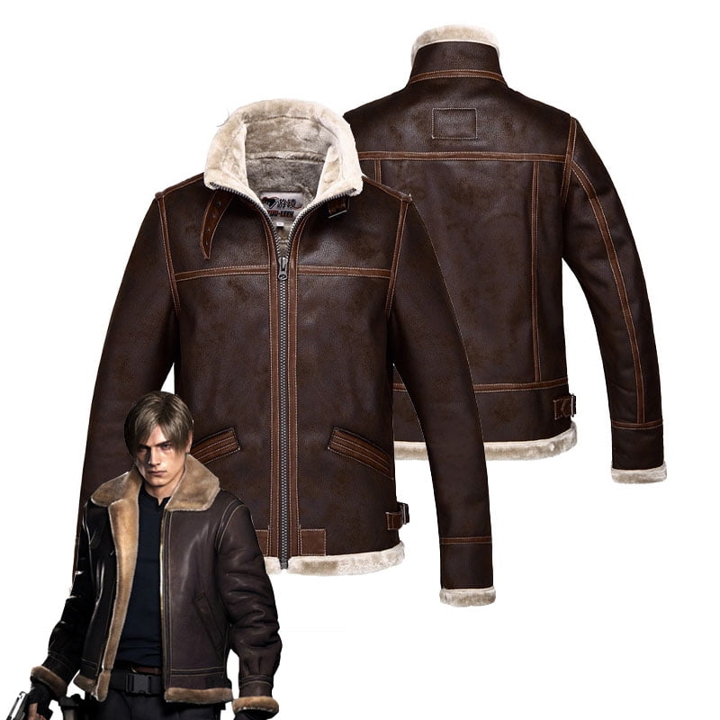 Free Return Leon Scott Kennedy Cosplay Costume Coat Fashion Jacket Men ...
