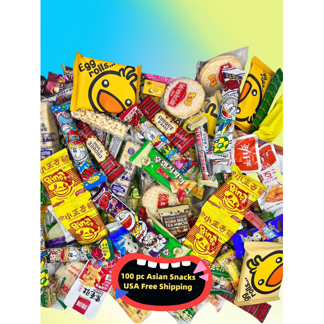 Free Ship-100 Piece Asian Candies Snacks Variety Snack Box, Japanese ...