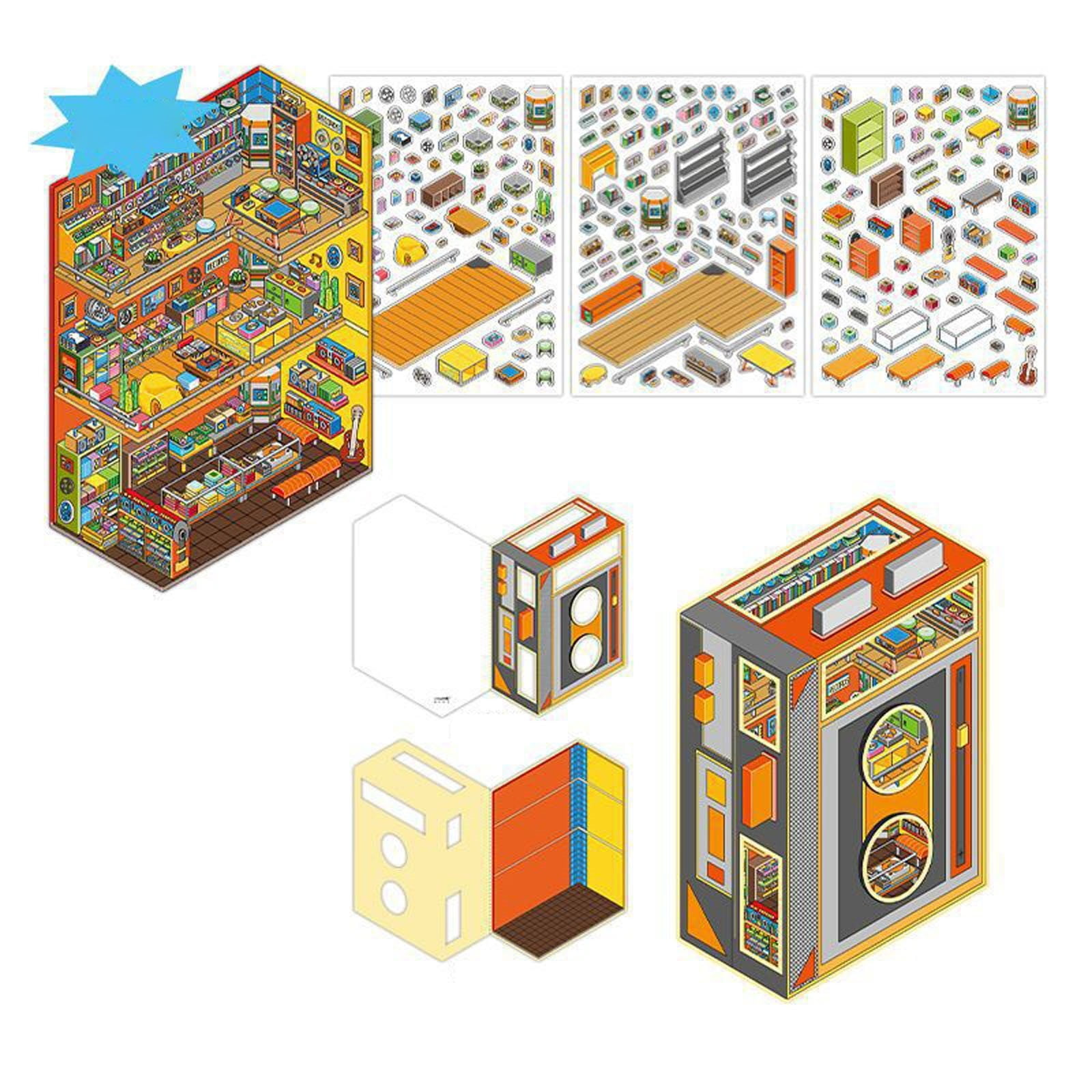 Free Ship Home Decor DIY 3D Sticker Scene 8 DIY 3D Stickers Make Your ...