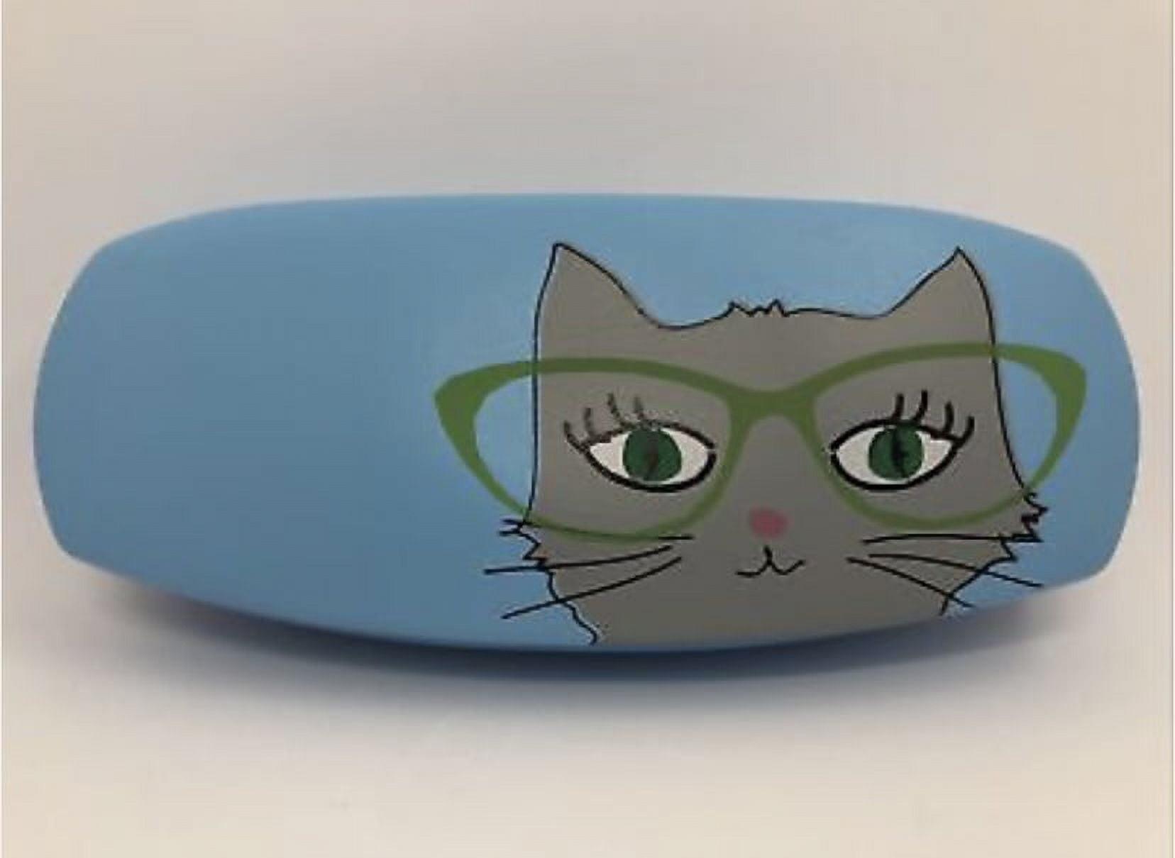 Free Ship-Order- Buy- NEW Kitten Cat Wearing Green Glasses Blue Hard ...