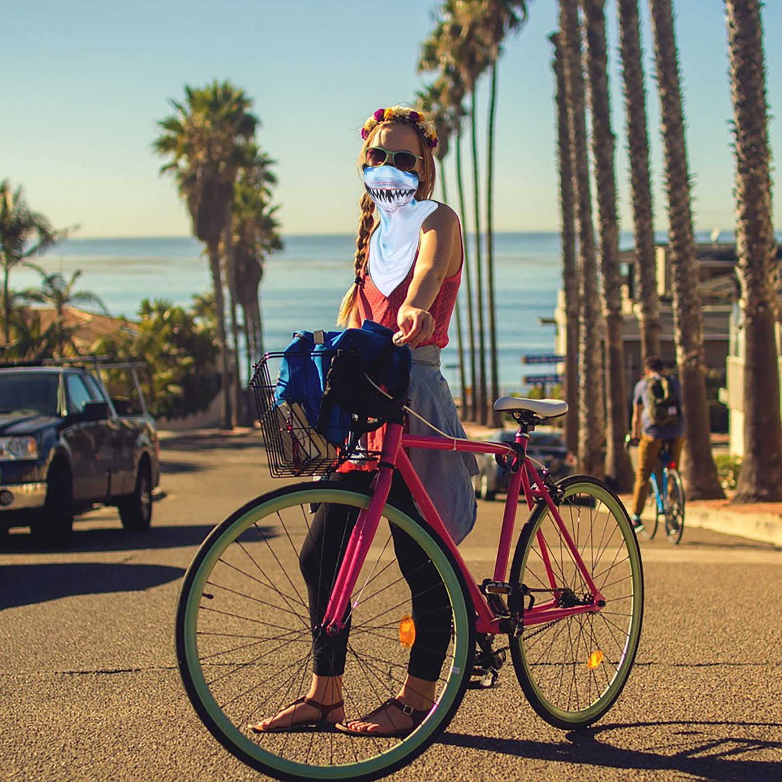 Free Ship Under 10$ Ice Silk Neck Gaiter Face Upf 50+ Sun with Animal ...