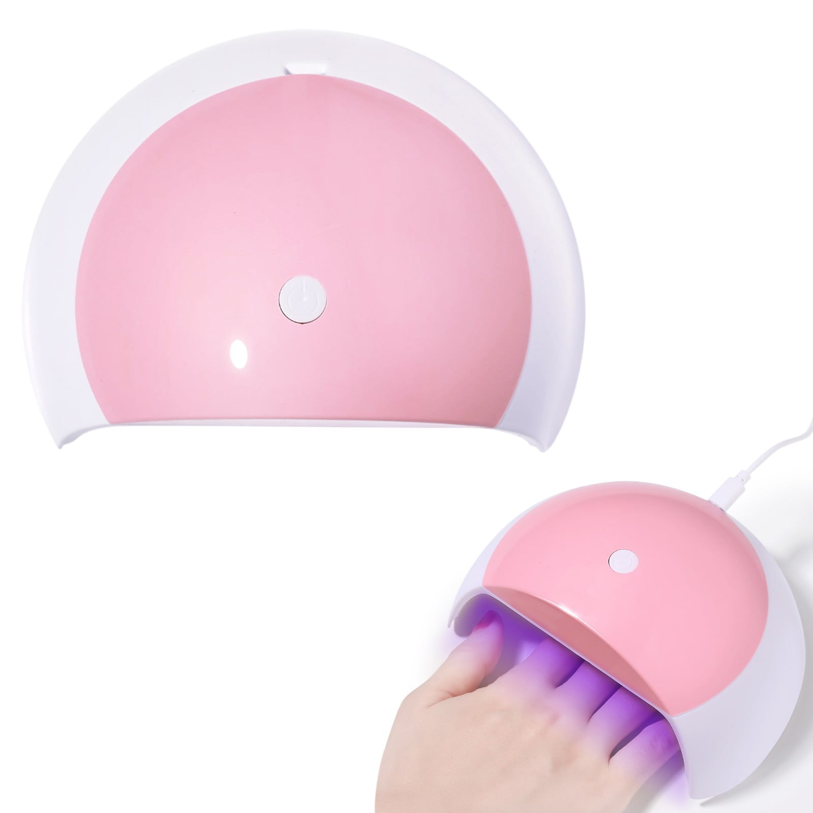 Free Shipping! 15-LEDs Fan Nail Gel Curing Lamp Light Nail Gel Polish ...