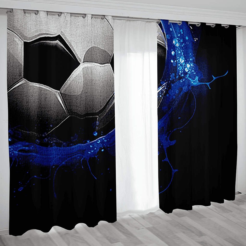 Free Shipping 3D Cheap Soccer Balls Football Blue Design Thin Shading ...