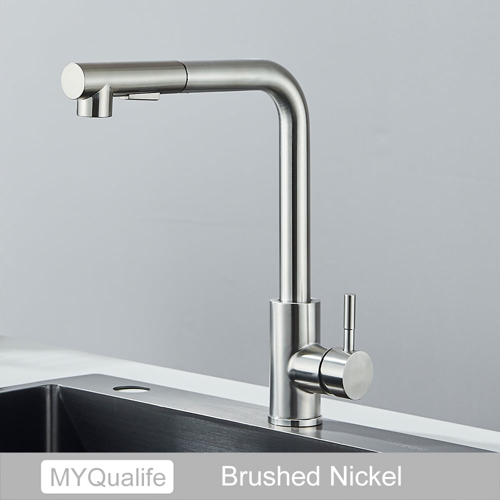 Free Shipping Black Pull Out Kitchen Sink Faucet Two Model Stream ...