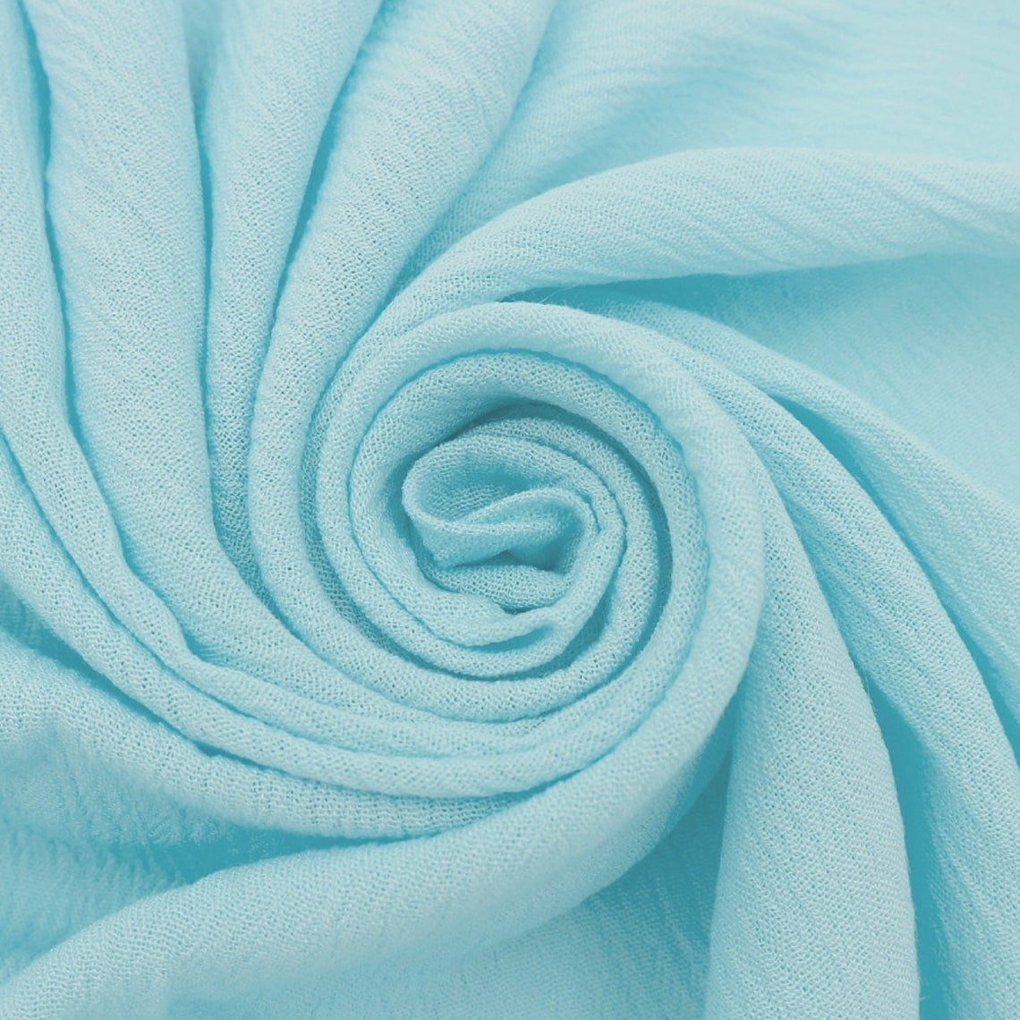 Stylish Fabric Blue Spa Rayon Crepon Fabric for DIYProjects by the Yard ...
