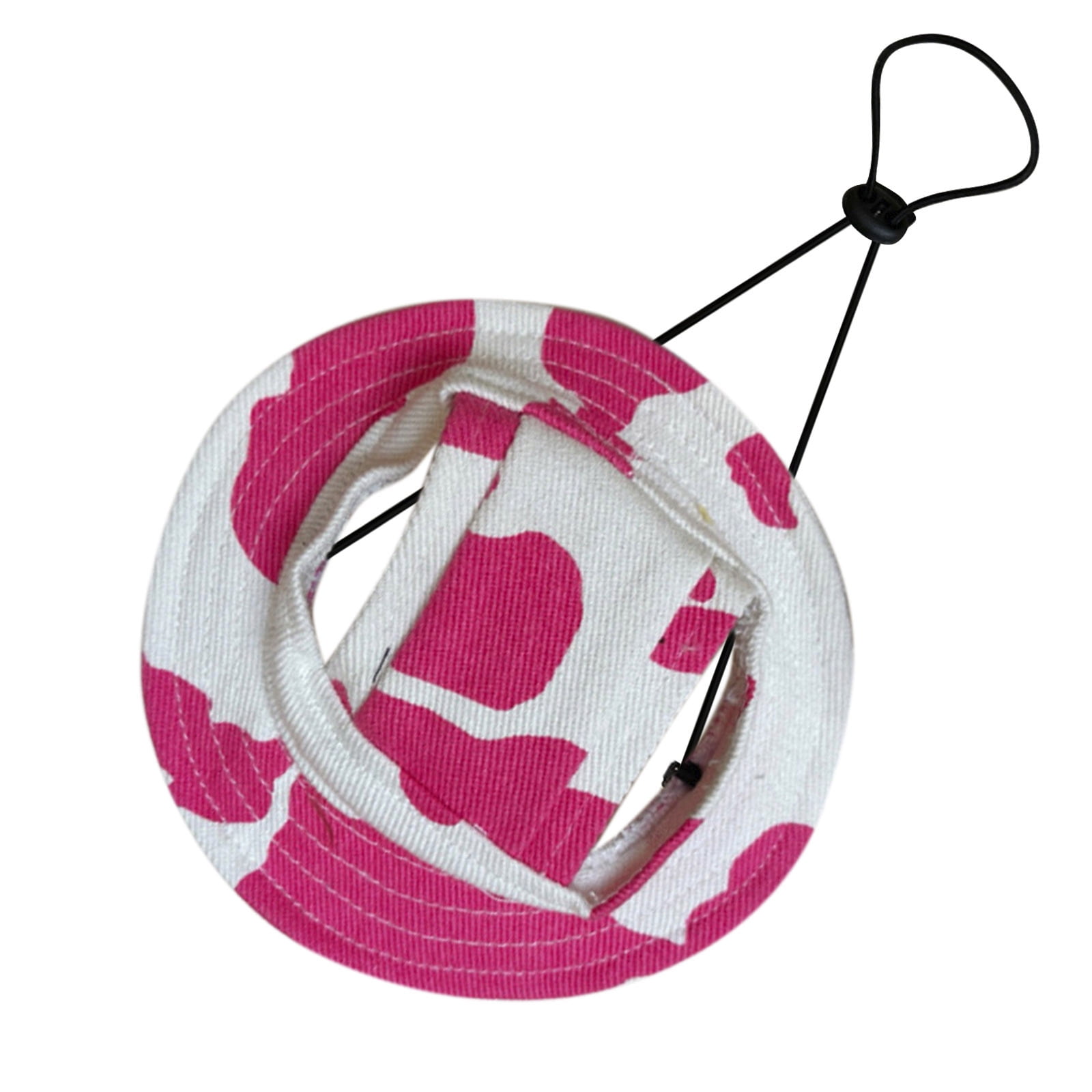 Free Shipping ！ Bucket Hats For Dogs Summer Round Brim Pet Hat With Ear ...