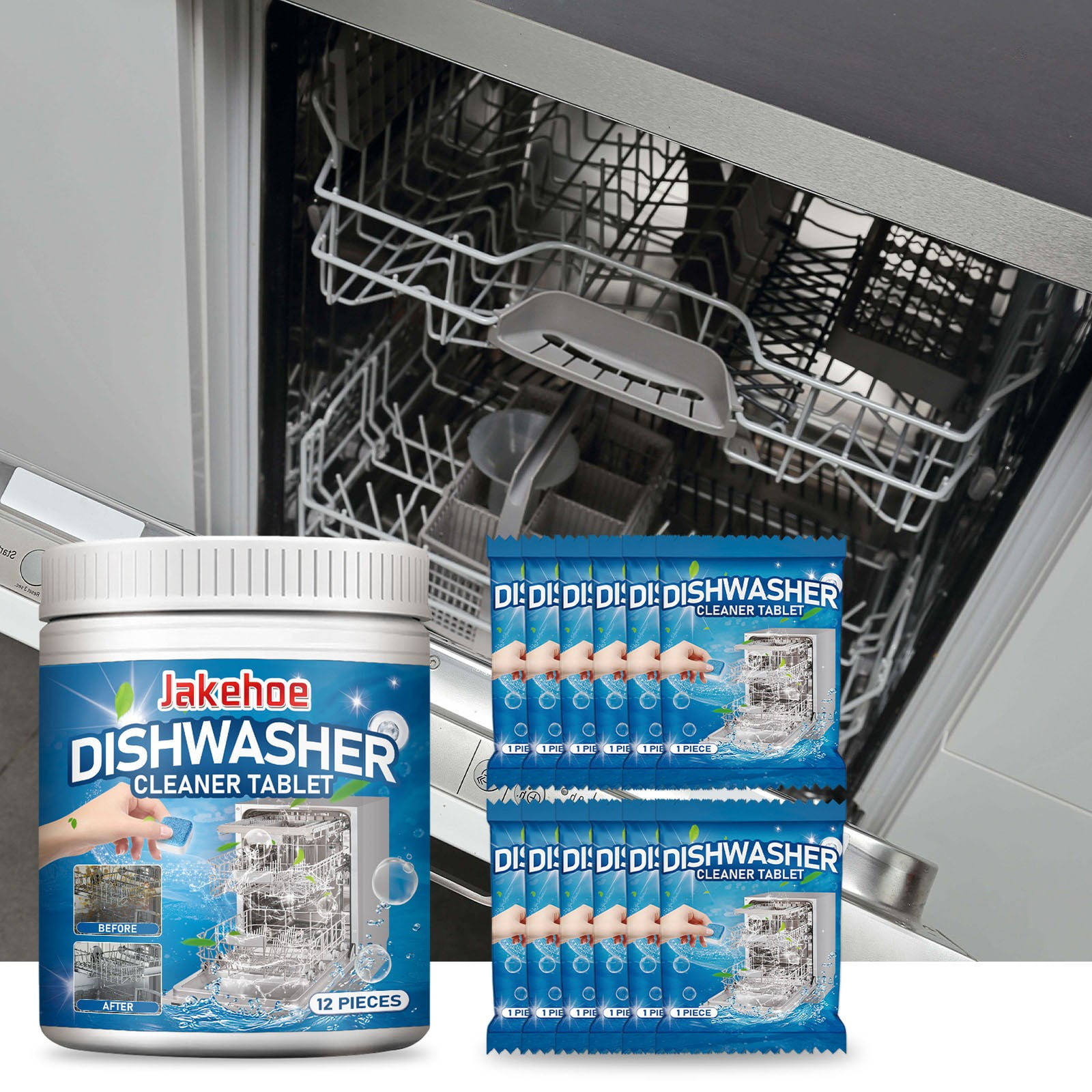 【Free Shipping】 Dishwasher Cleaner & Deodorizer Tablets 10-Pack, Each ...