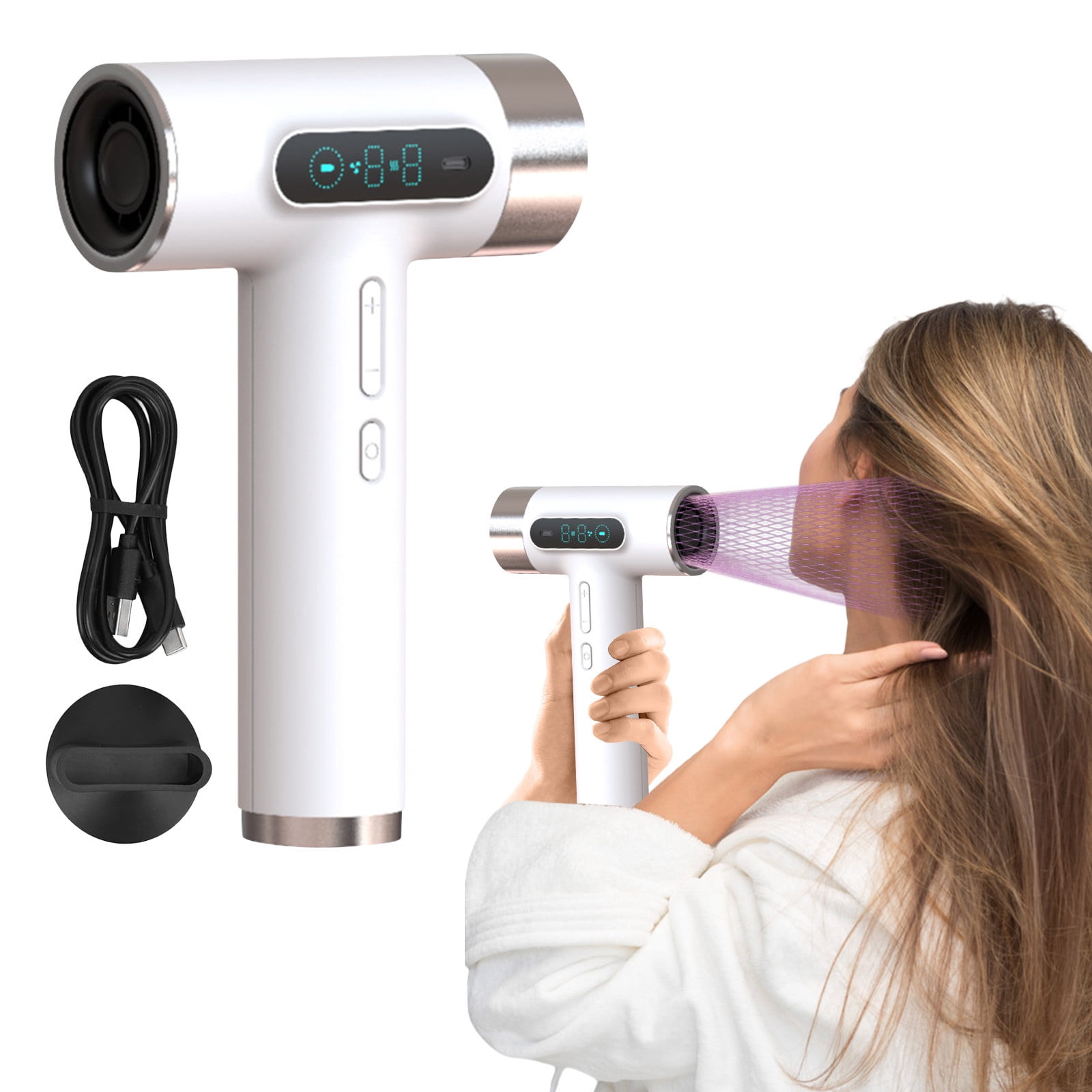 Free Shipping! High Speed Battery Hair Dryer Hair Dryer With Diffuser ...