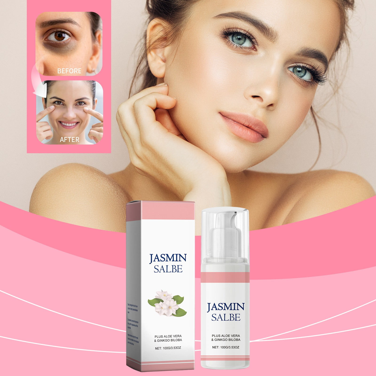Free Shipping! Jasmine Eye Cream Stick Moisturizes The Eye Area Reduces ...