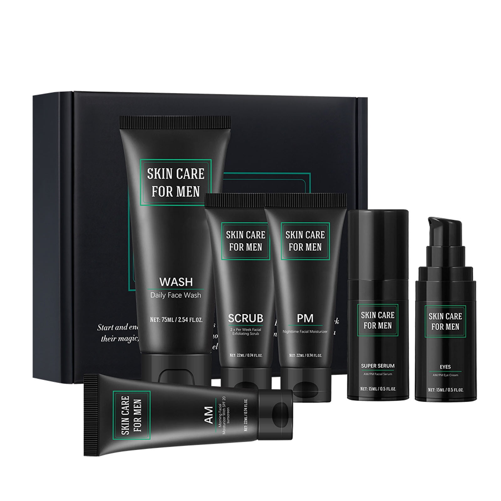 Summer Savings Clearance! Men's Skincares Set Complete Routine Deep ...