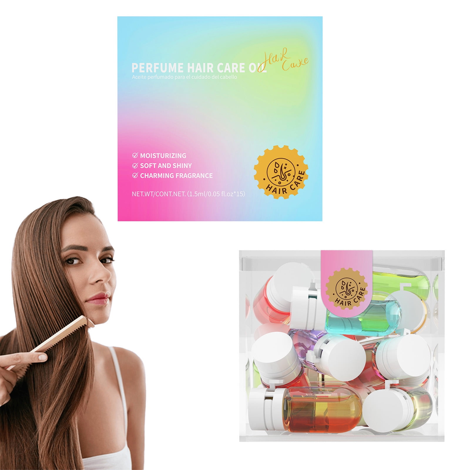 Free Shipping! Perfume Hair Oil 2-in-1 Camellia Nourishment For Frizzy ...