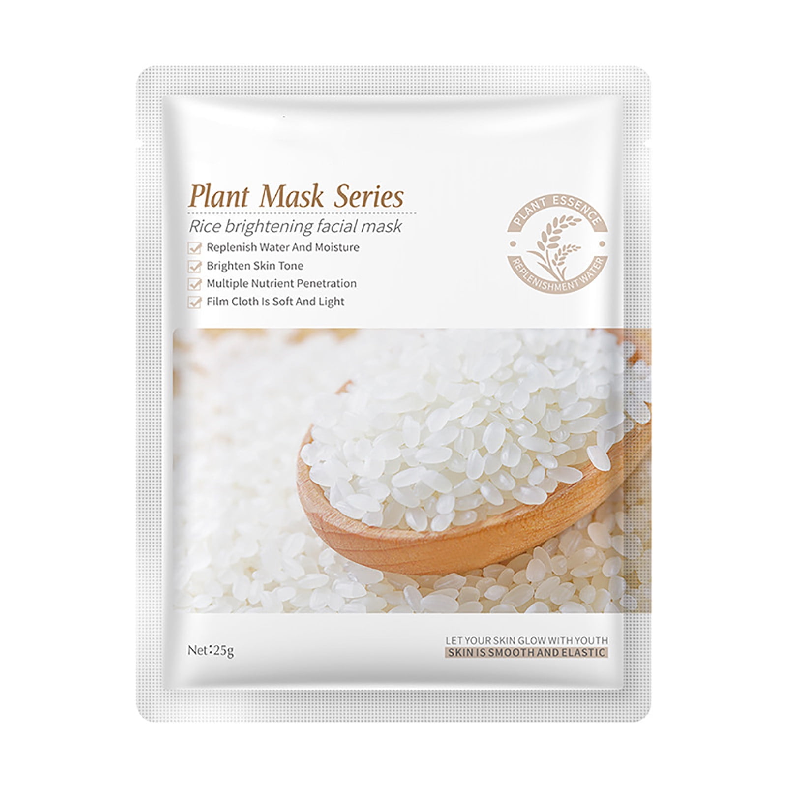 Free Shipping! Rice Mask Rice Extracts Rice Cloth Masks Hydrating Mask ...