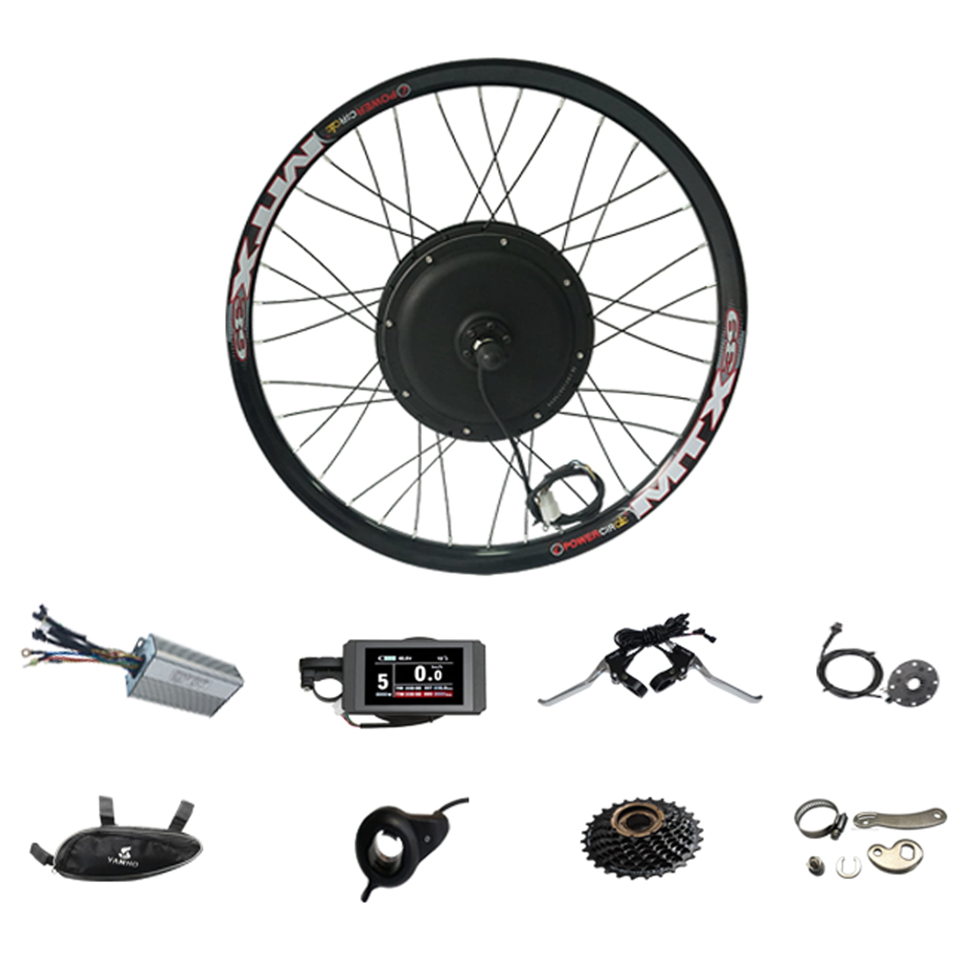 NBPower 27.5" 48V/52V2000W Electric Bike Conversion Kit with LCD8H ...