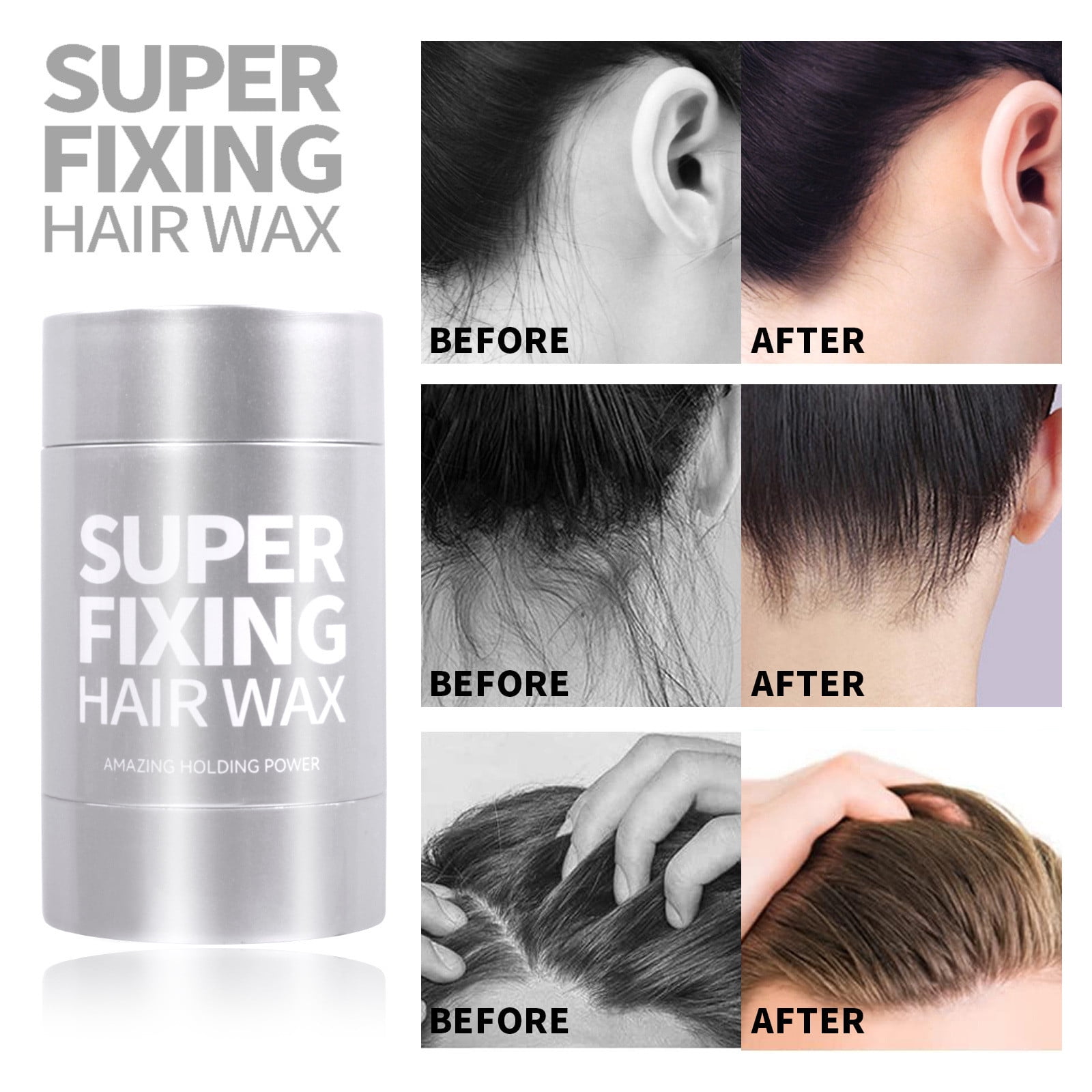 Free Shipping! Women Hair Wax Stick Broken Hair Finishing Wax Hair ...