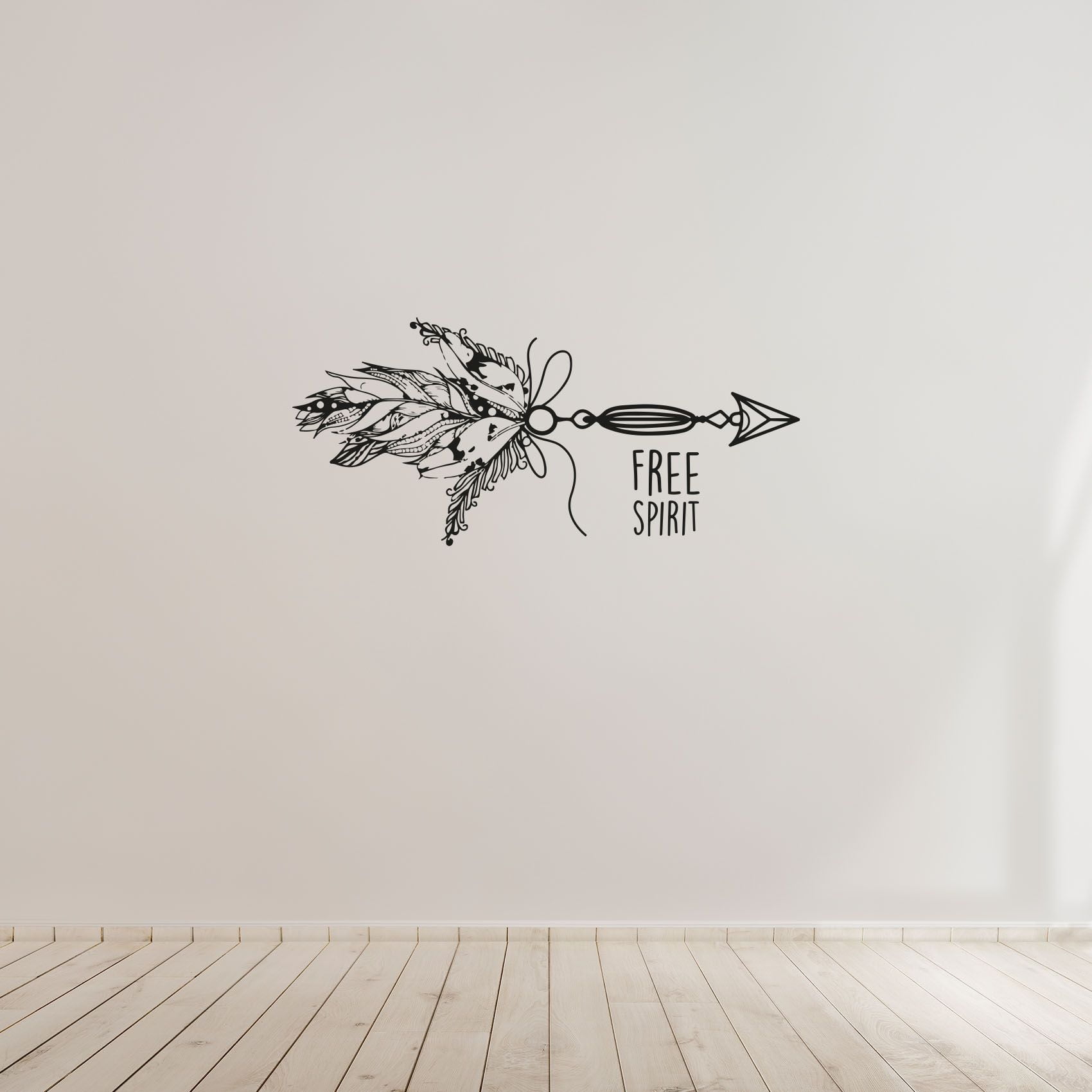 Free Spirit Arrow Boho Arch Abstract Modern Bohemian Accent Wall ...