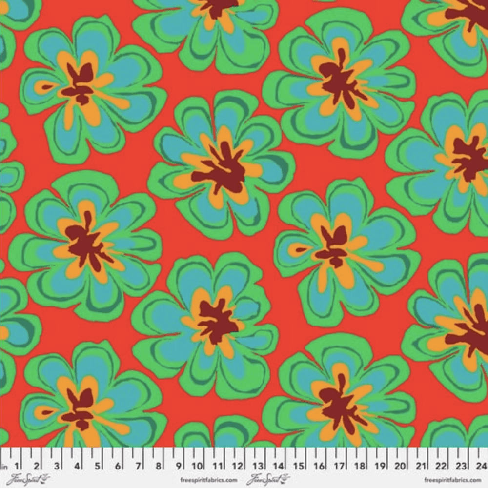 Free Spirit Brandon Mably Funky Flora Watermelon Cotton Fabric By The ...