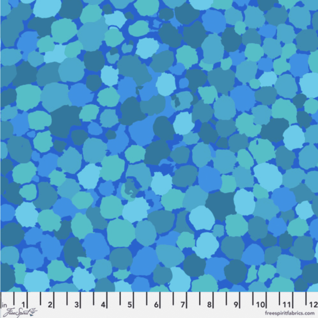 Free Spirit Brandon Mably Reflections Teal Cotton Fabric By The Yard ...