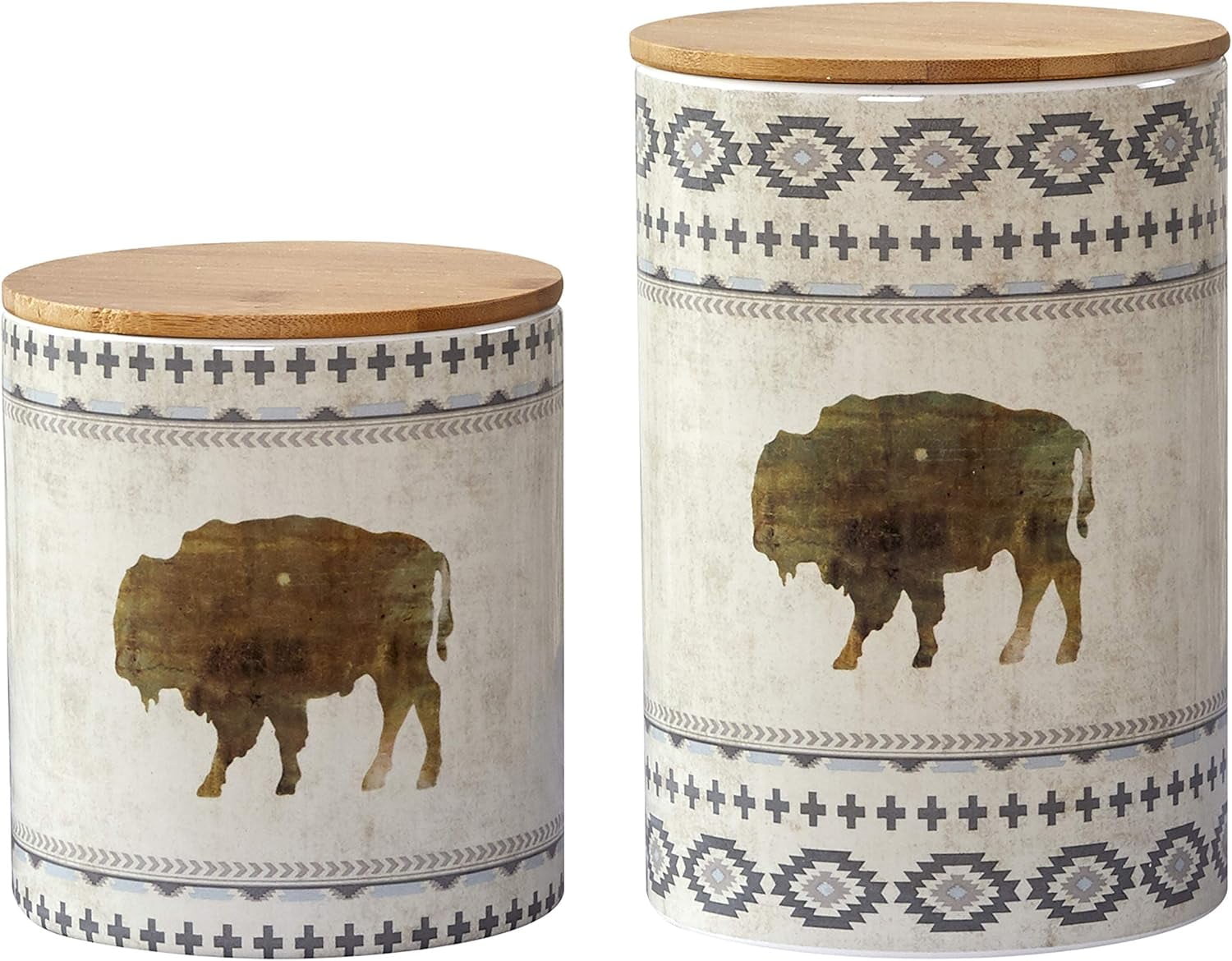 Free Spirit Canister Sets for Kitchen Counter, Set of 2 Kitchen ...