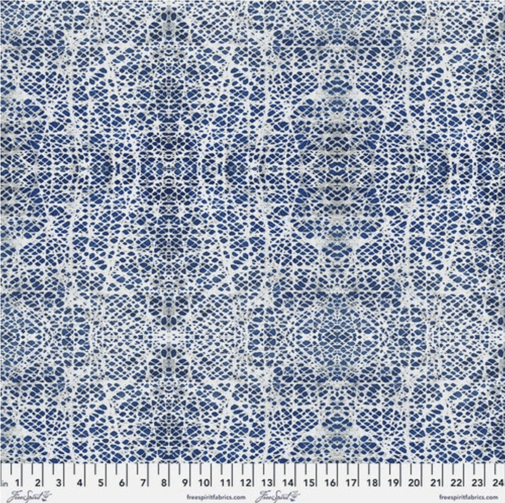 Free Spirit Sarah Sczepanski Sublime Summer Summer's Catch Navy Fabric ...