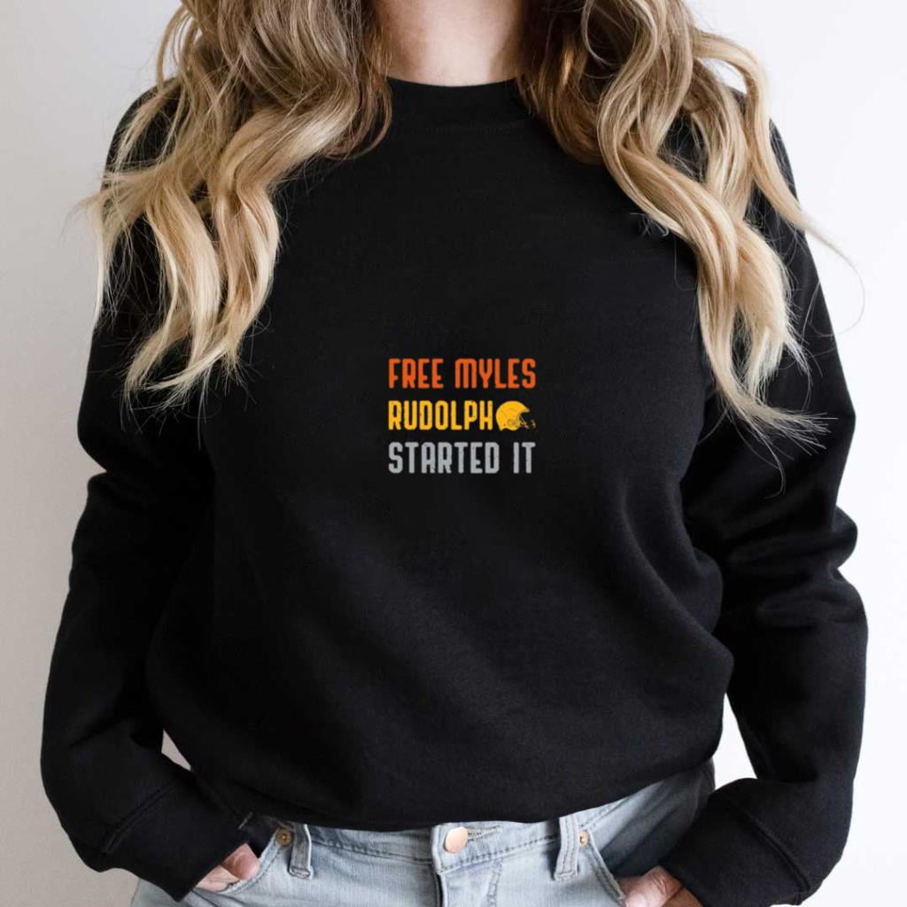 Free Sports Player Funny Rudolph Started It Parody Graphic G3155 Unisex ...