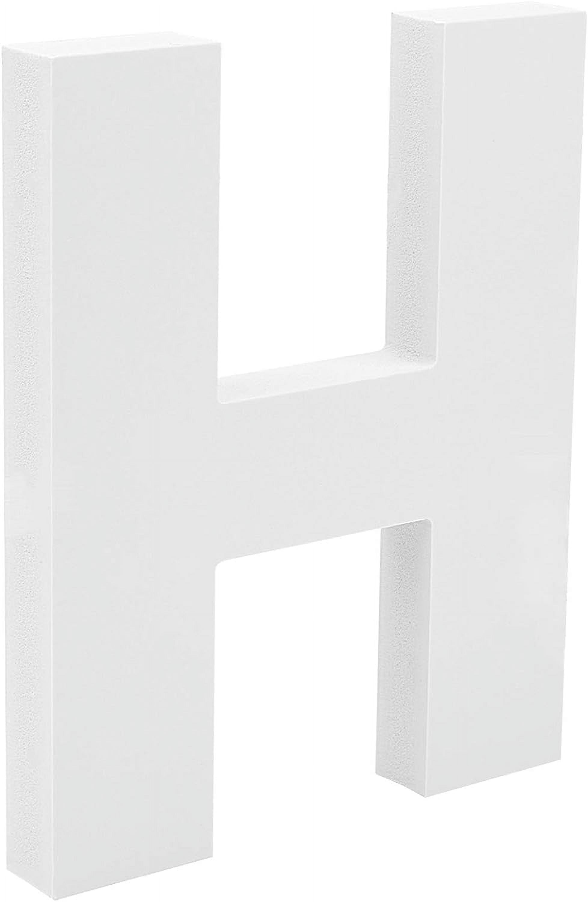 Free-Standing Alphabet 5.9" Letters White Wall Wood Letters Hanging ...