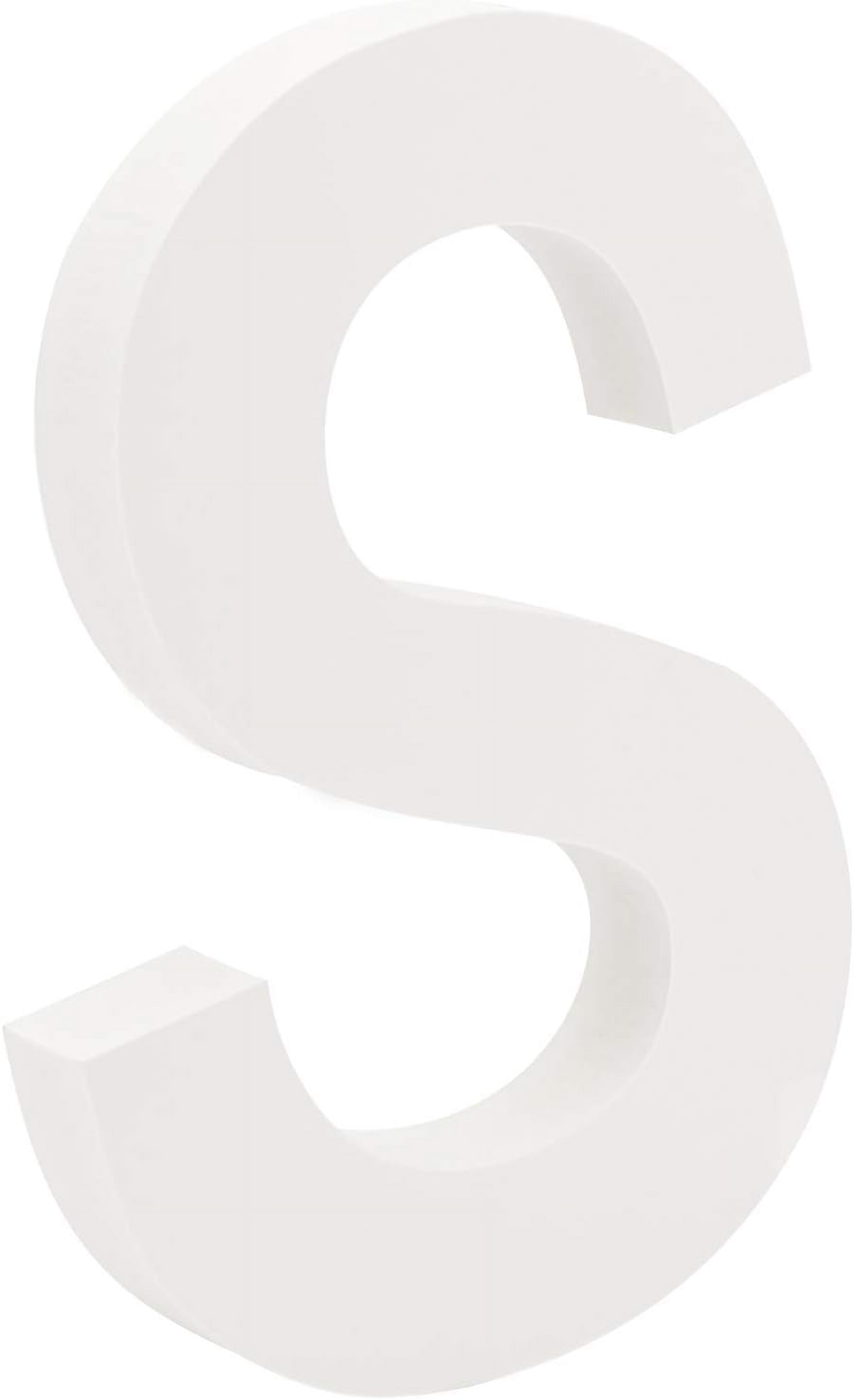 Free-Standing Alphabet 5.9" Letters White Wall Wood Letters Hanging ...