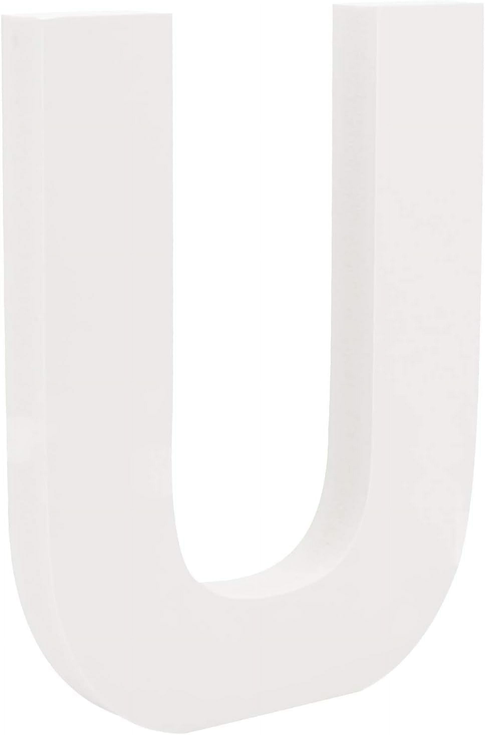 Free-Standing Alphabet 5.9" Letters White Wall Wood Letters Hanging ...