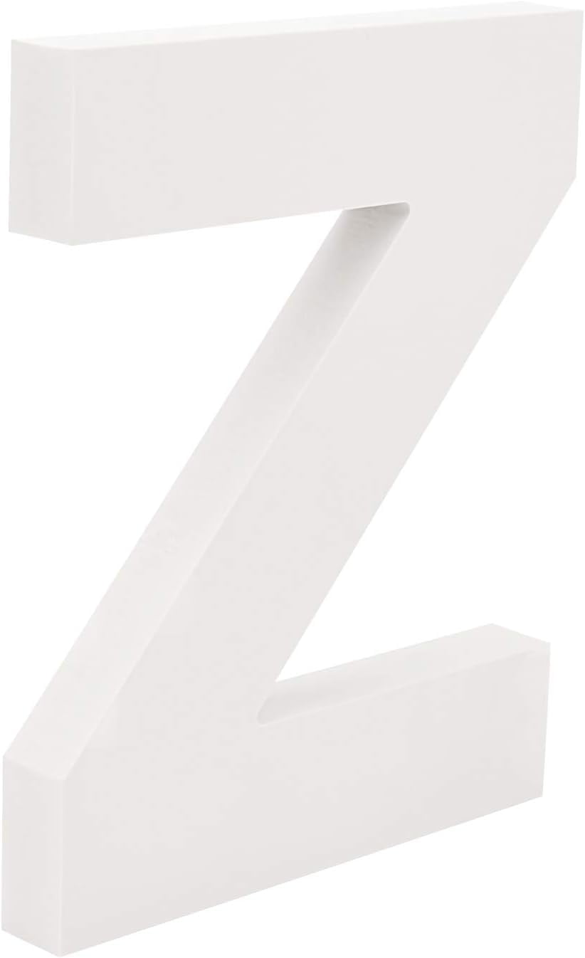 Free-Standing Alphabet 5.9" Letters White Wall Wood Letters Hanging ...