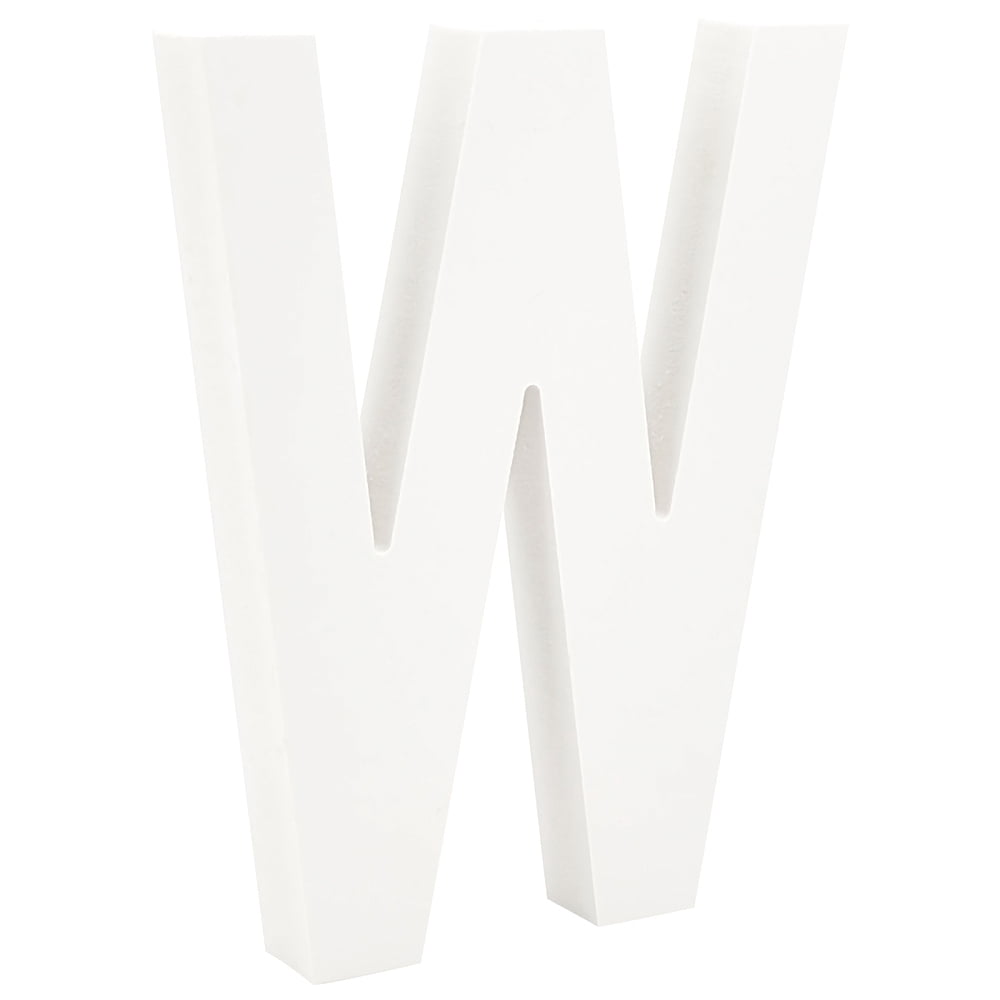 Free-Standing Alphabet 5.9" Letters White Wall Wood Letters Hanging ...