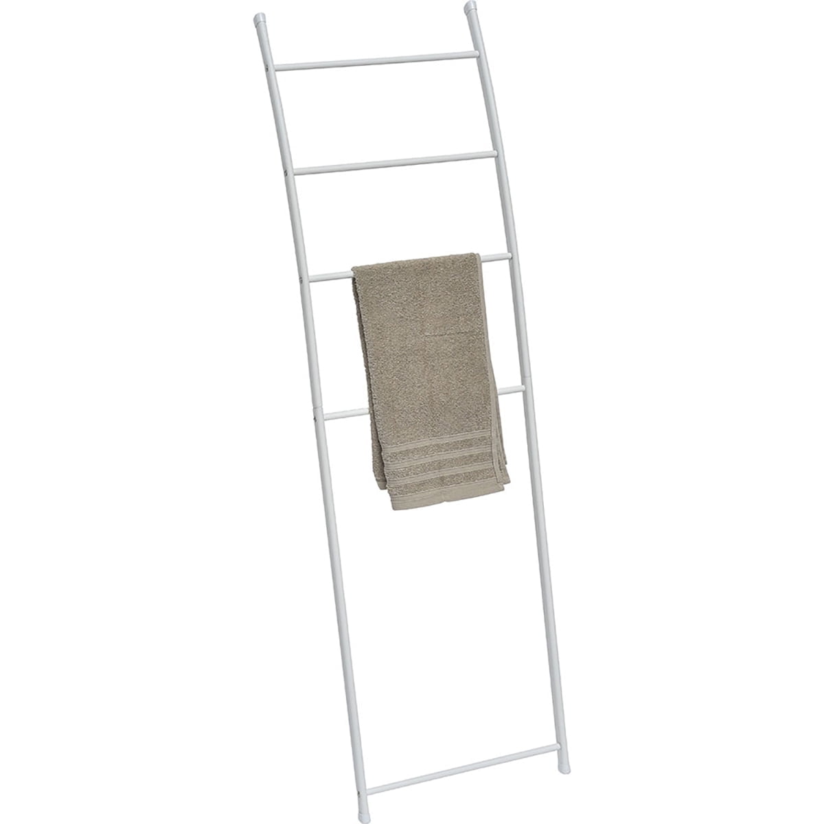 Multi-functional Free Standing Leaning Ladder, 4-Bar Bath Towel Drying ...