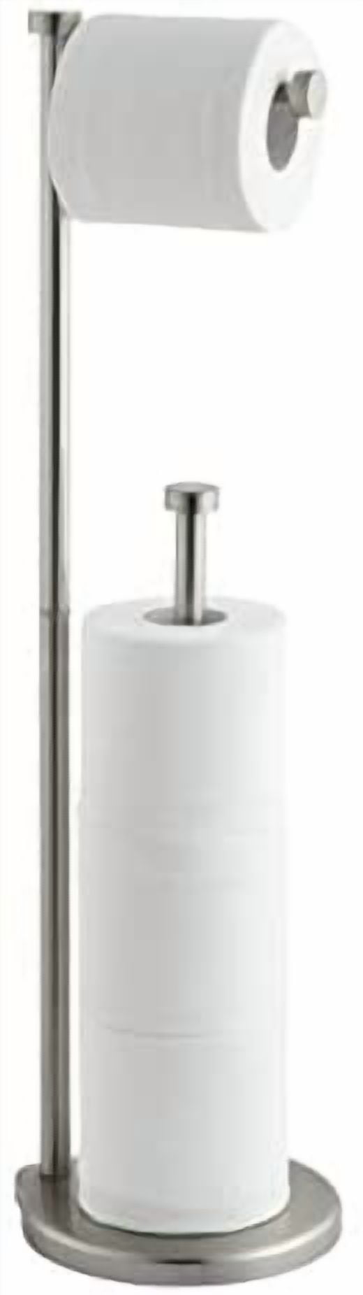 Free Standing Bathroom Toilet Paper Holder Stand with Reserve, Reserve ...