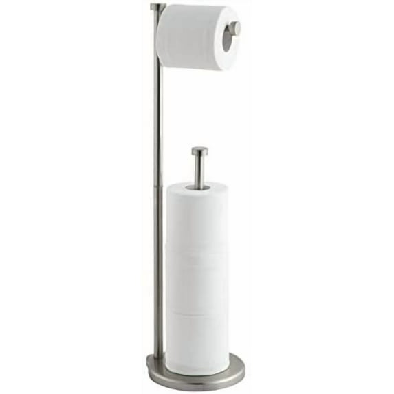 Free Standing Bathroom Toilet Paper Holder Stand with Reserve, Reserve ...
