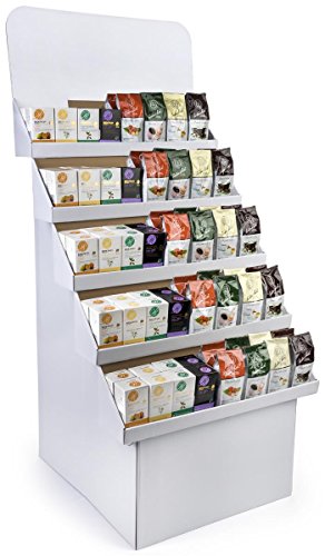Free-Standing Display Rack, White Corrugated Cardboard Construction ...