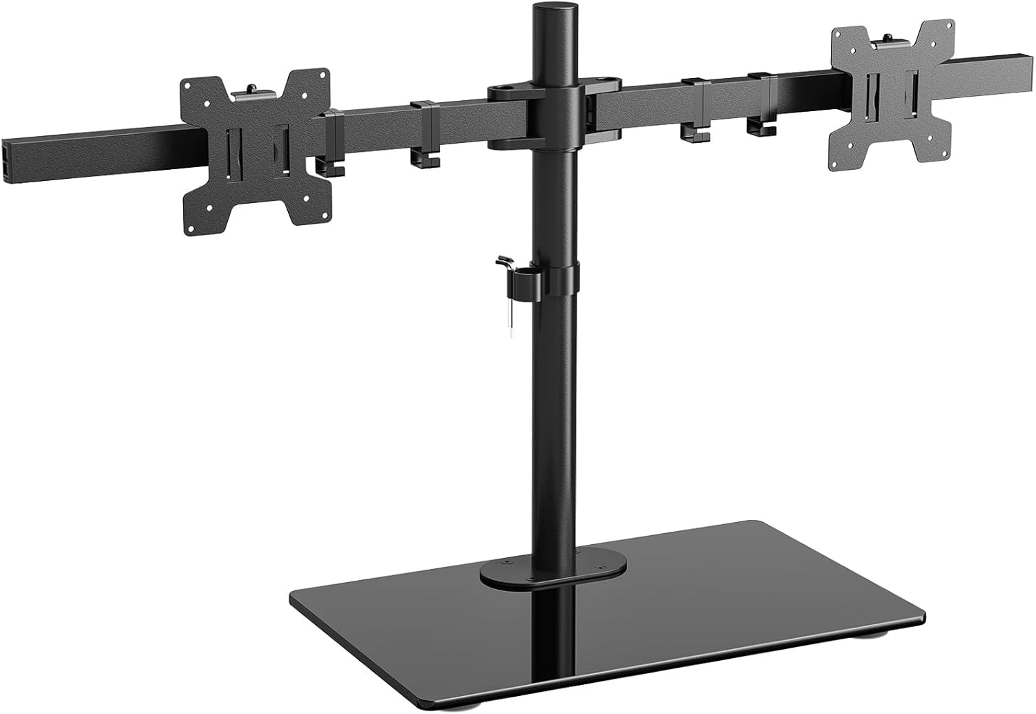 Free Standing Dual Monitor Stand, Height Adjustable Monitor Mount with ...