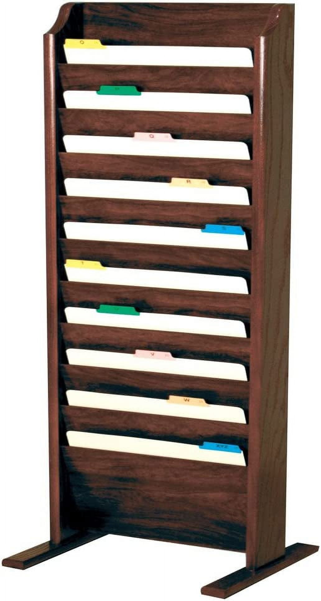 Free-Standing File Holder, Legal Size, Mahogany - Walmart.com