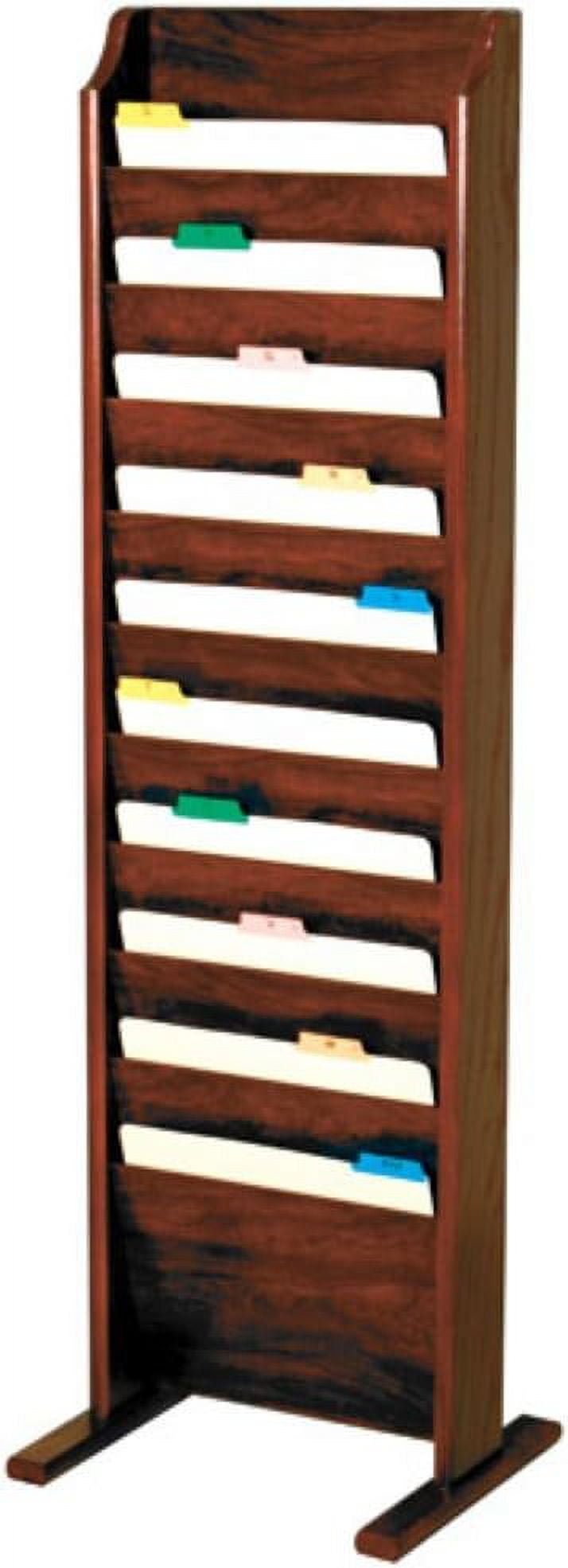 Free-Standing File Holder, Letter Size, Mahogany - Walmart.com