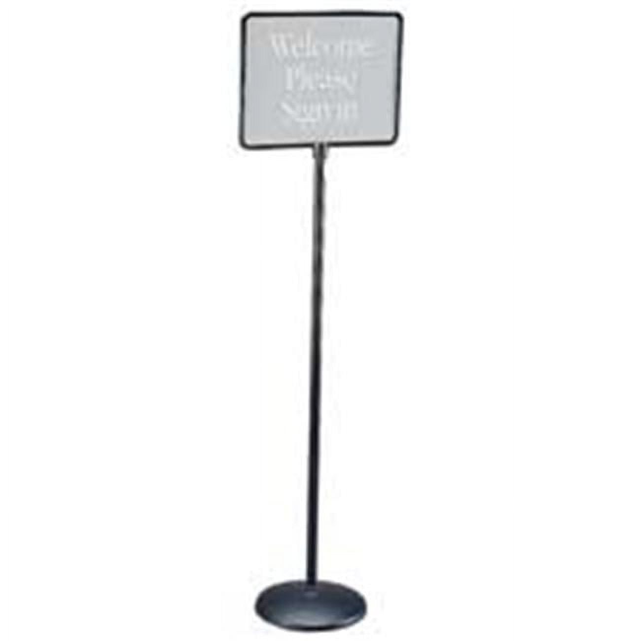 Free Standing Pedestal Sign- 14in.x11in.x52in.- Black - Walmart.com