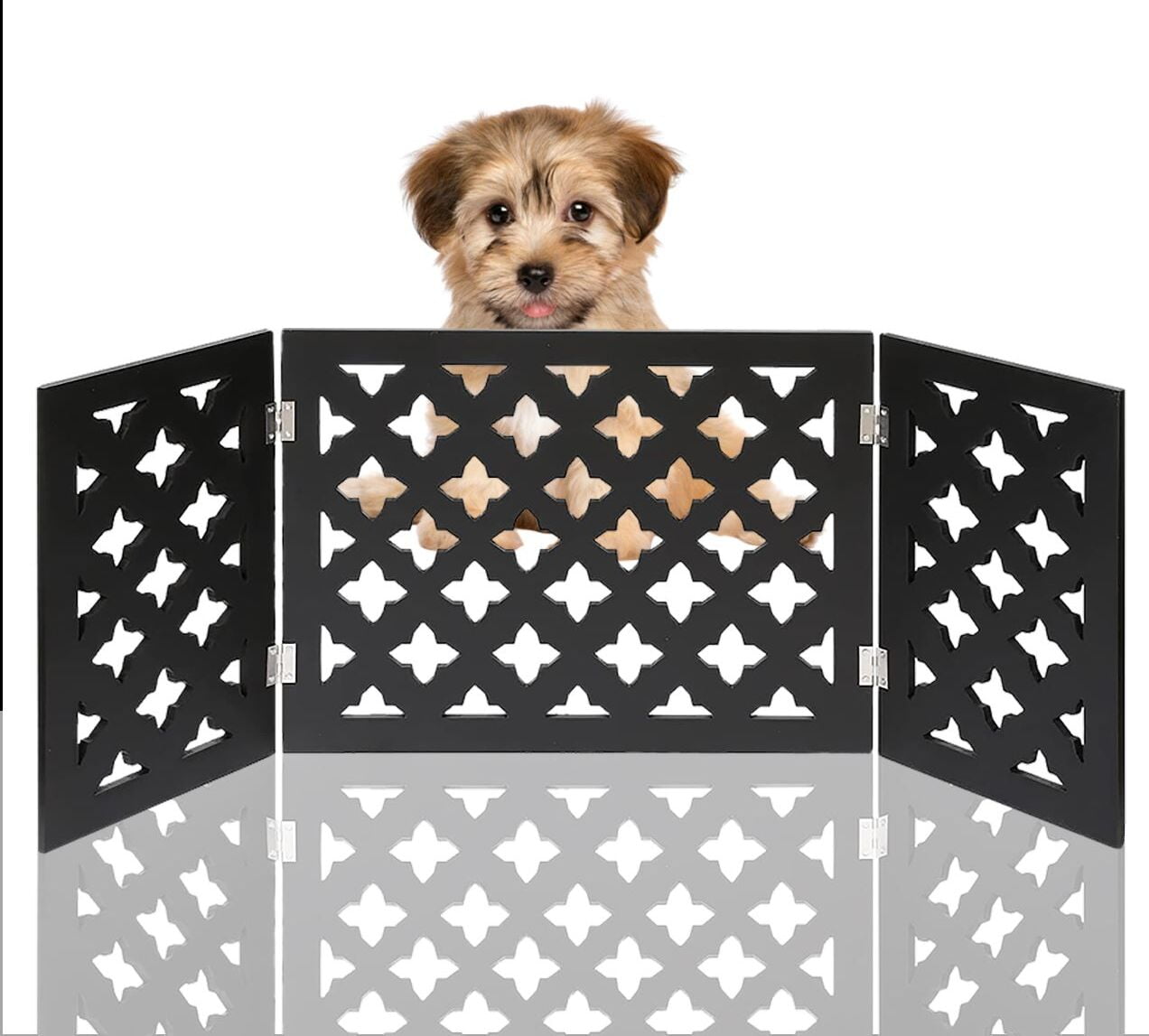 Free Standing Pet Gate, Pet Gate for Small Dogs, Expandable Decorative ...