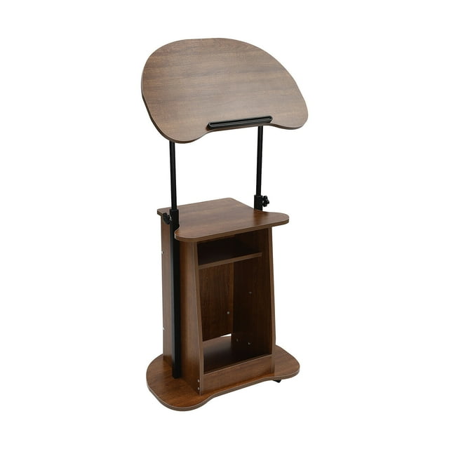 Free Standing Rolling Pulpit Podium Cart for Church Office Classroom ...