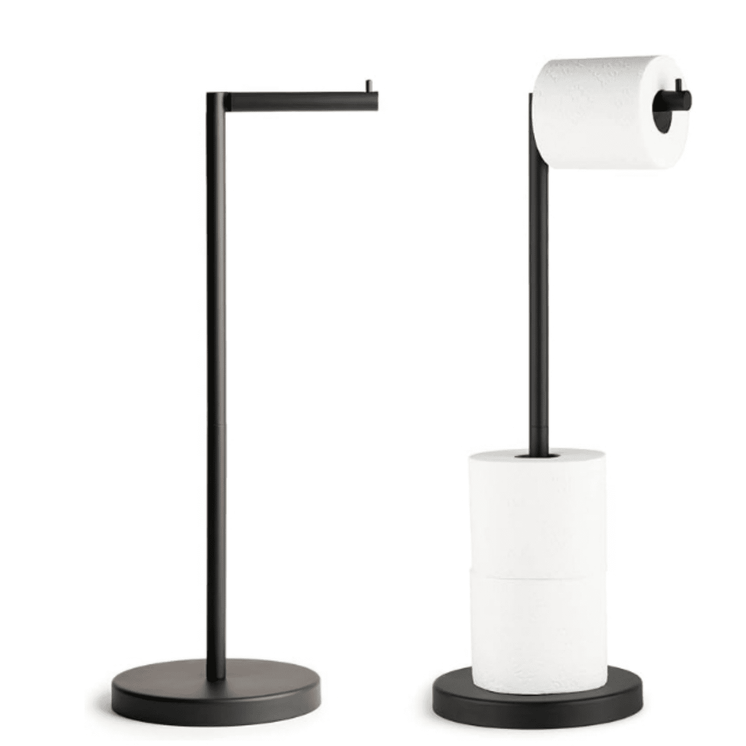 Free Standing Toilet Paper Holder 1pc - Bathroom Storage for 4 Rolls of ...